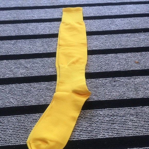 Vintage | Underwear & Socks | Nwot Pair Gold Socks Stockings Soccer ...